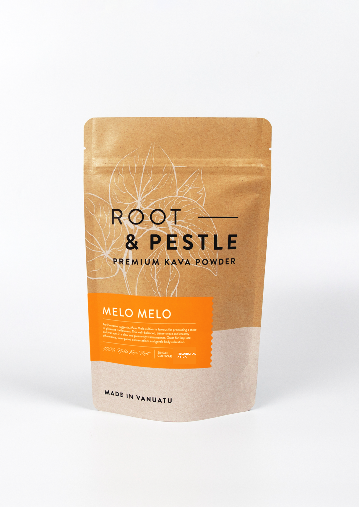 Melo Melo Traditional – Noble Kava Powder – Root & Pestle